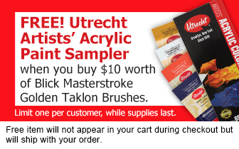 Blick Masterstroke Golden Taklon Brushes - BLICK art materials