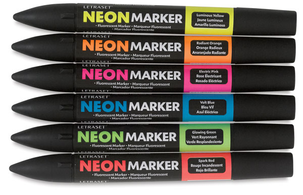 Letraset Neon Markers - BLICK art materials